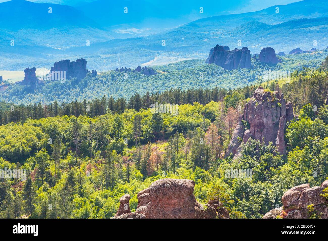 Vibrant image of Belogradchik cliff rocks, Bulgaria Stock Photo - Alamy