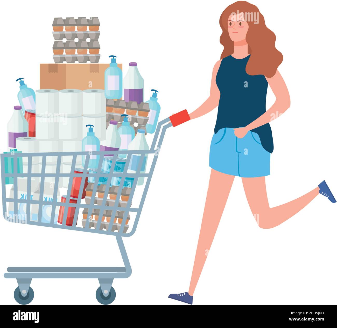 Overload cart Stock Vector Images - Alamy