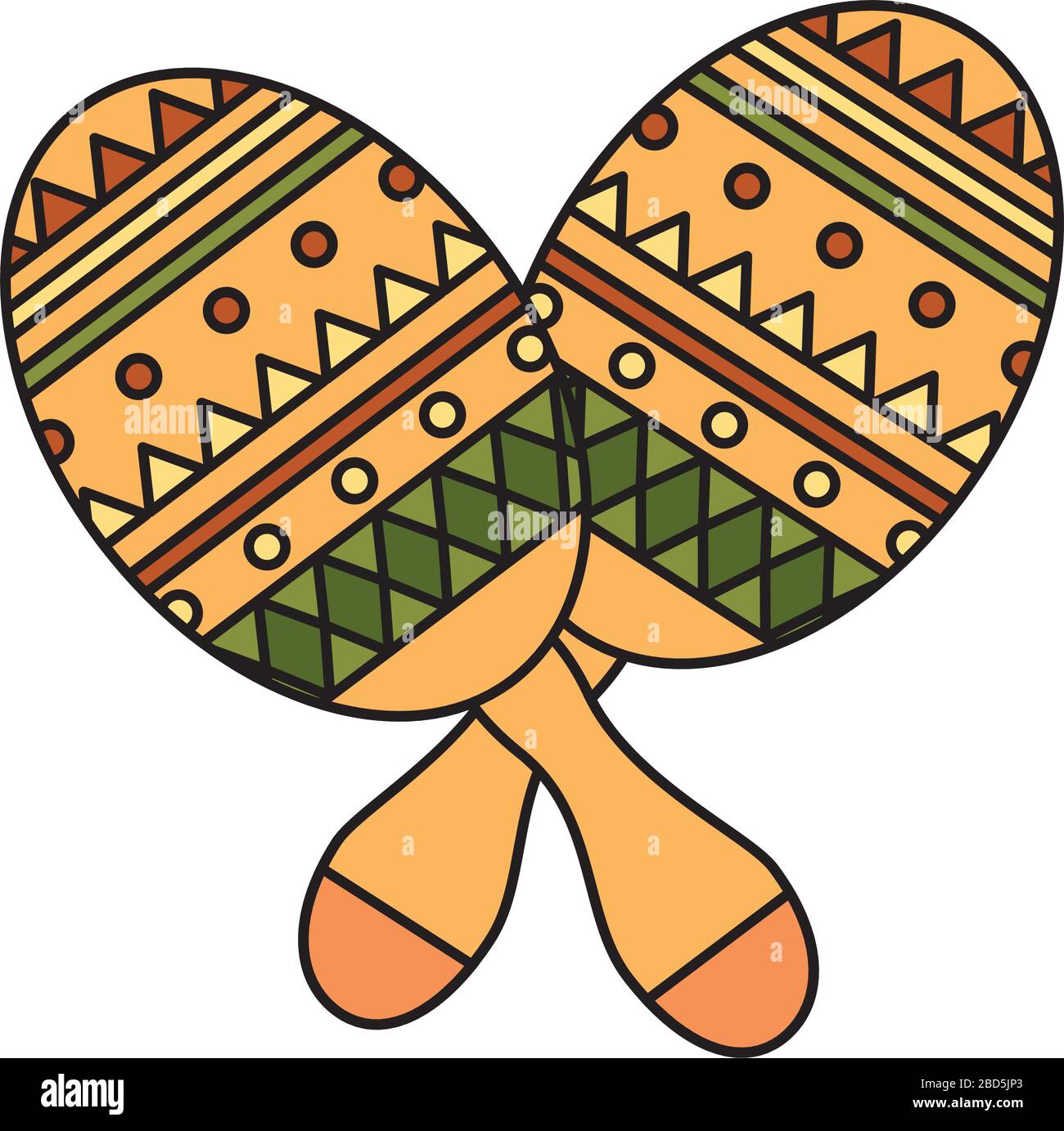 Isolated mexican maracas vector design Stock Vector Image & Art - Alamy