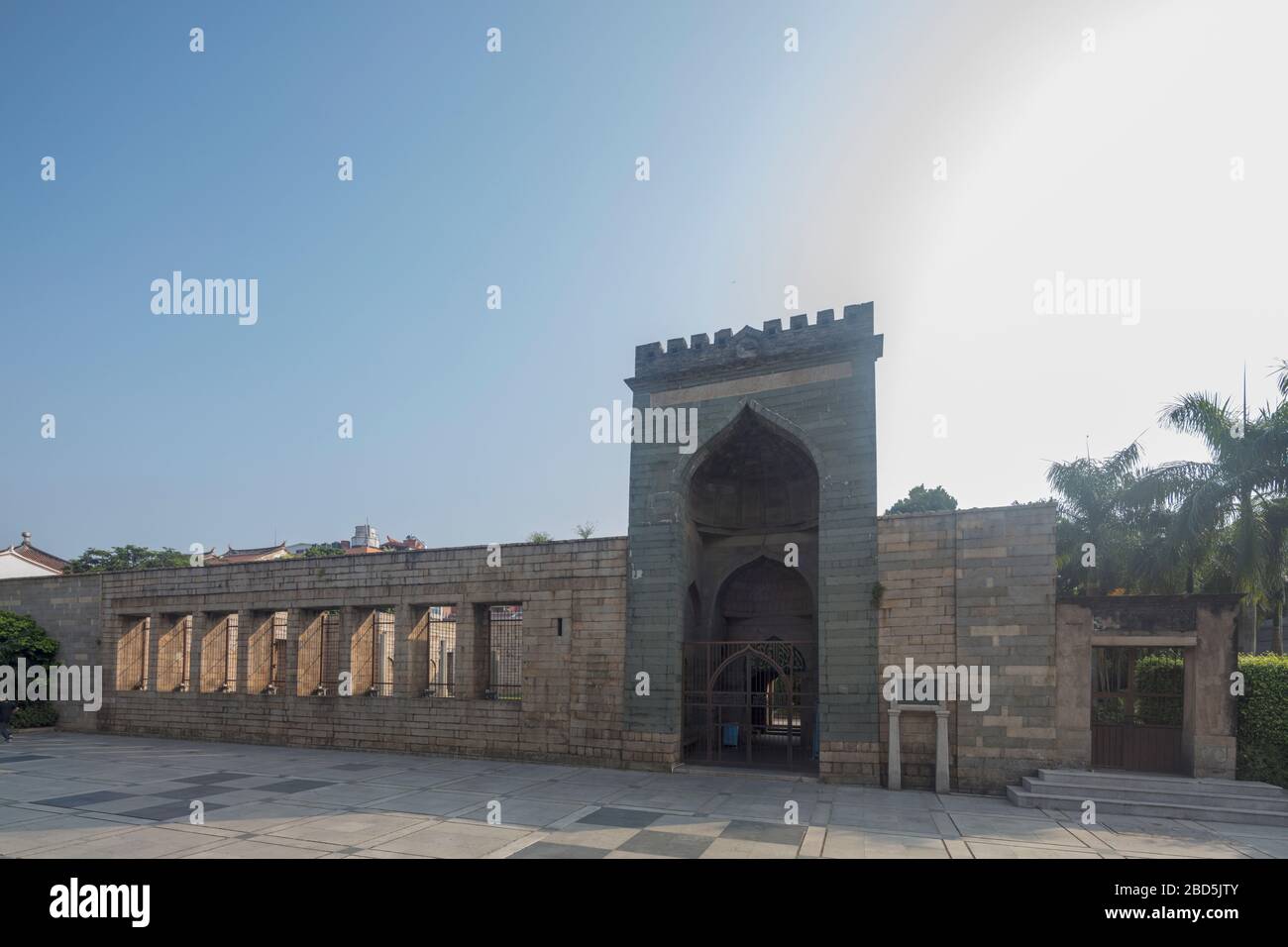 entrance facade, Qingjing or Masjid al-Ashab Mosque, Quanzhou, China ...