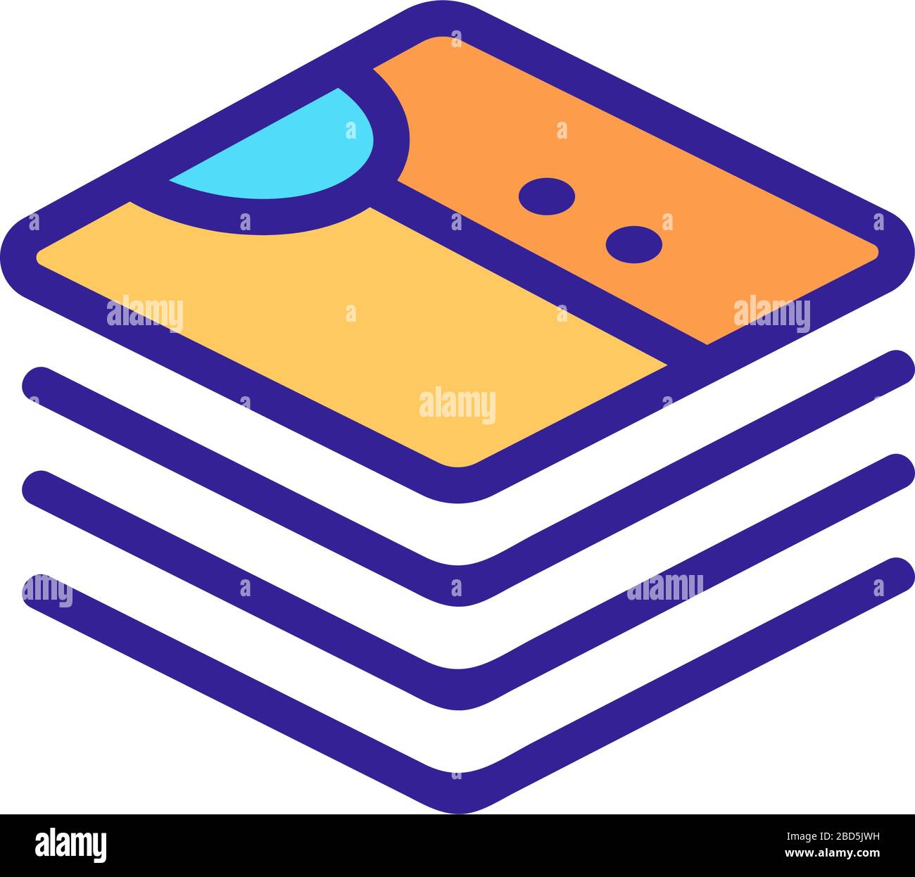 stack shirt icon vector outline illustration Stock Vector Image & Art ...