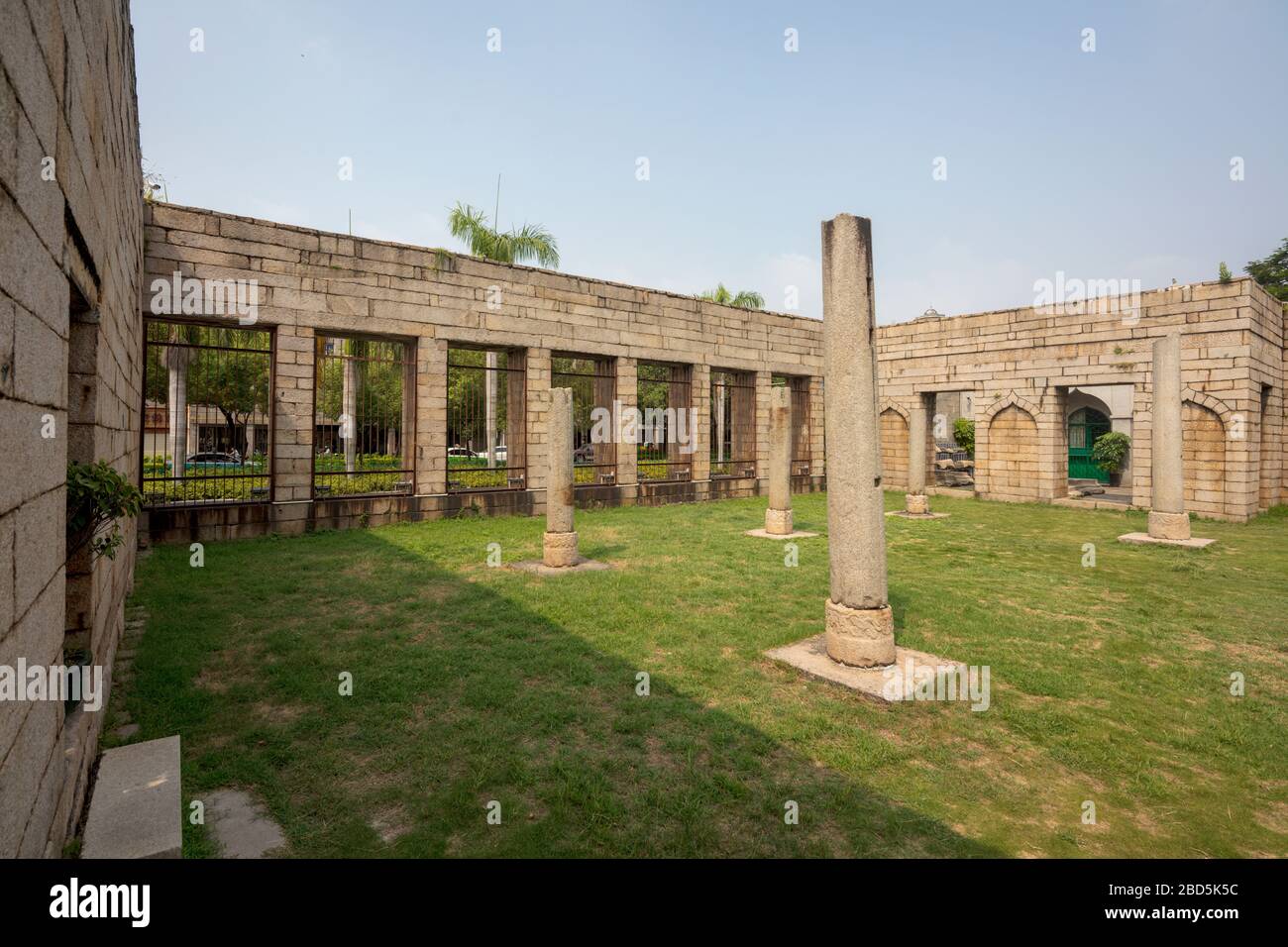 view of ruined prayer hall, Qingjing or Masjid al-Ashab Mosque ...