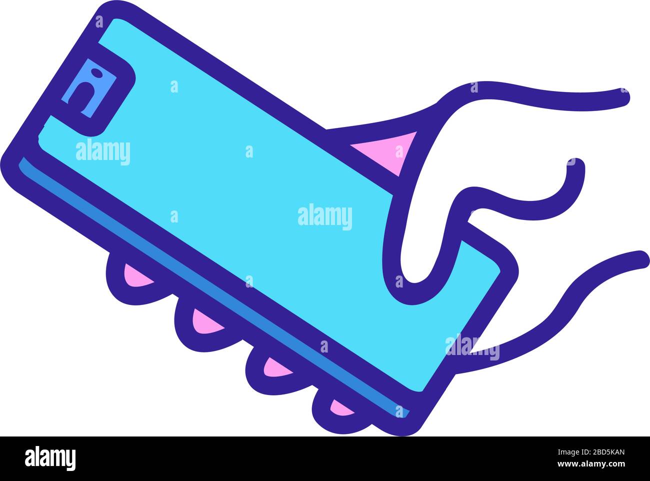 phone typing icon vector outline illustration Stock Vector Image & Art ...