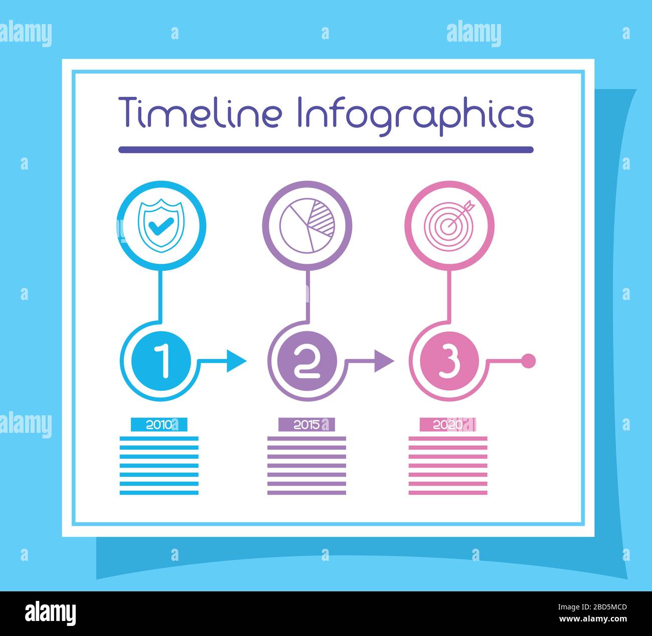 business circular time line infographics with numbers Stock Vector ...