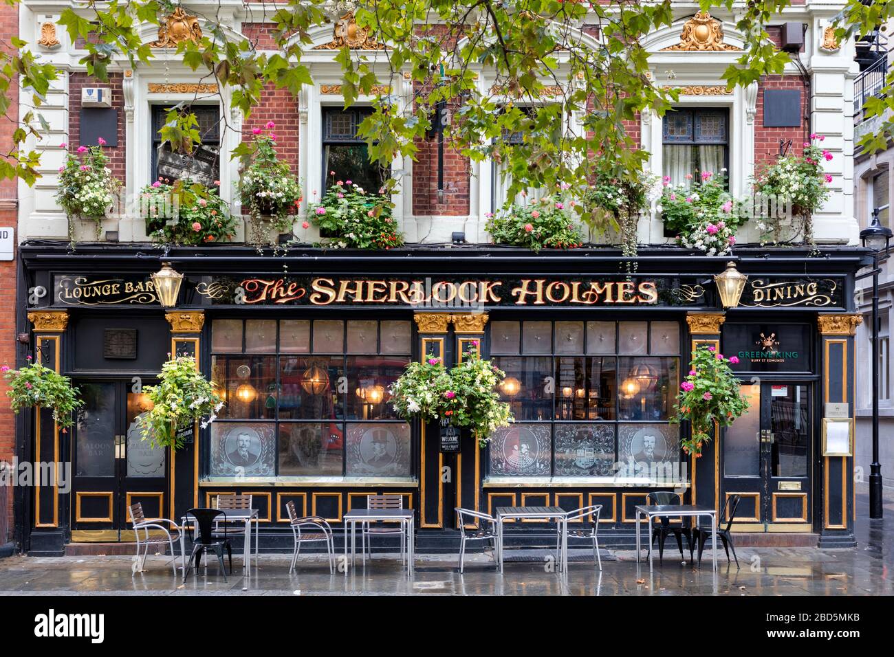 The Sherlock Holmes Pub near Trafalgar, London, England, UK Stock Photo ...