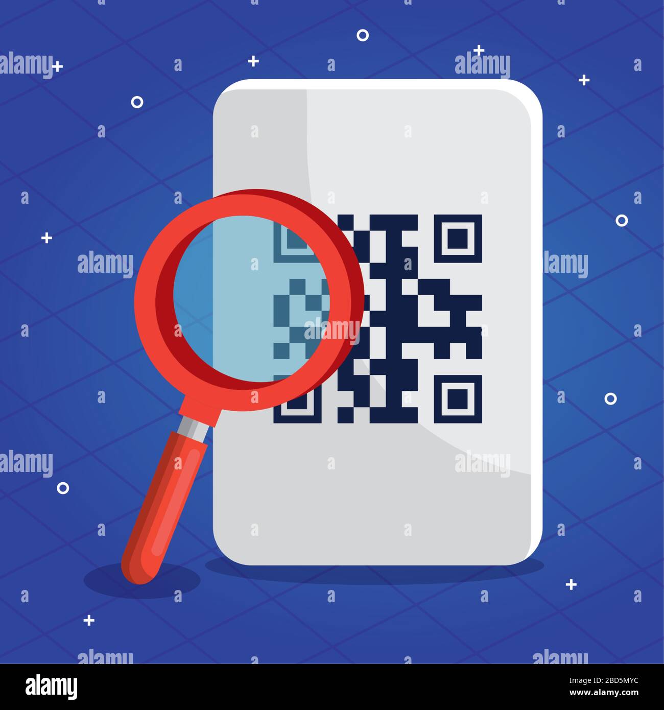 qr code over receipt and lupe vector design Stock Vector Image & Art ... qr code over receipt and lupe vector design Stock Vector Image & Art ...