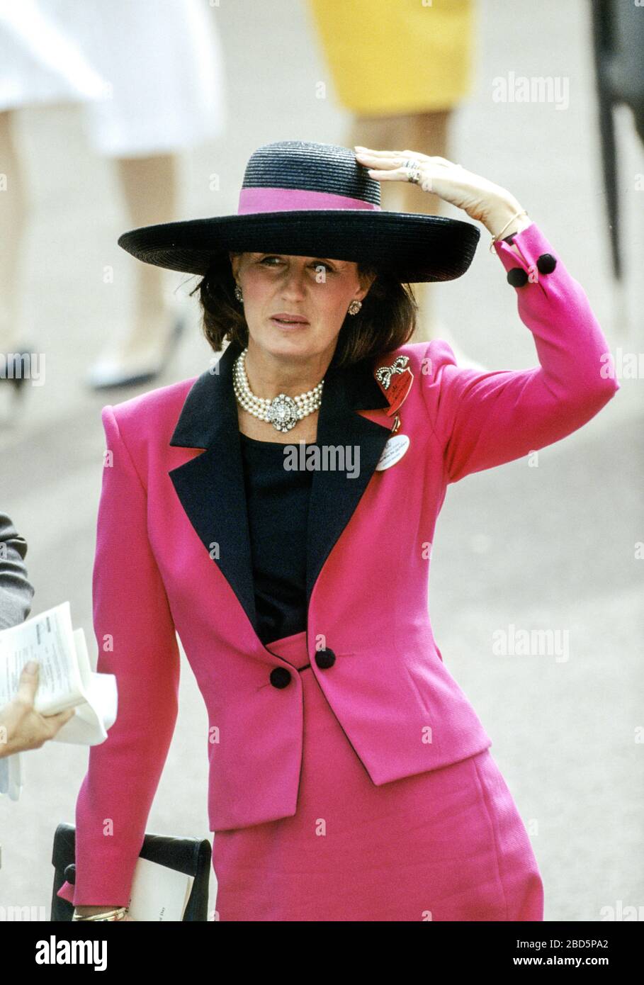 Countess de la Warr at Royal Ascot, England June 1987 Stock Photo - Alamy