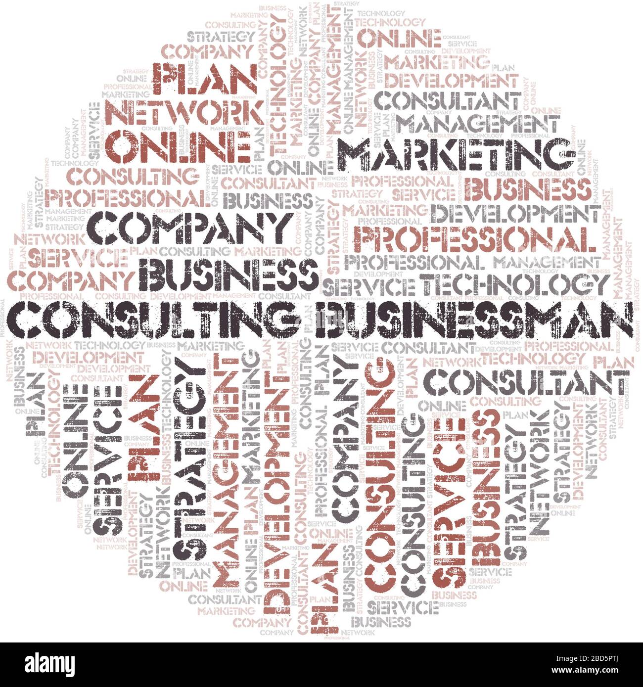 Consulting Businessman typography word cloud. Wordcloud collage made ...