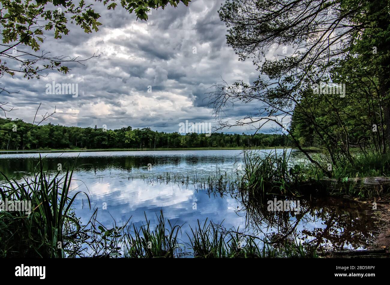 Cloud reflection on lake surface hi-res stock photography and images ...