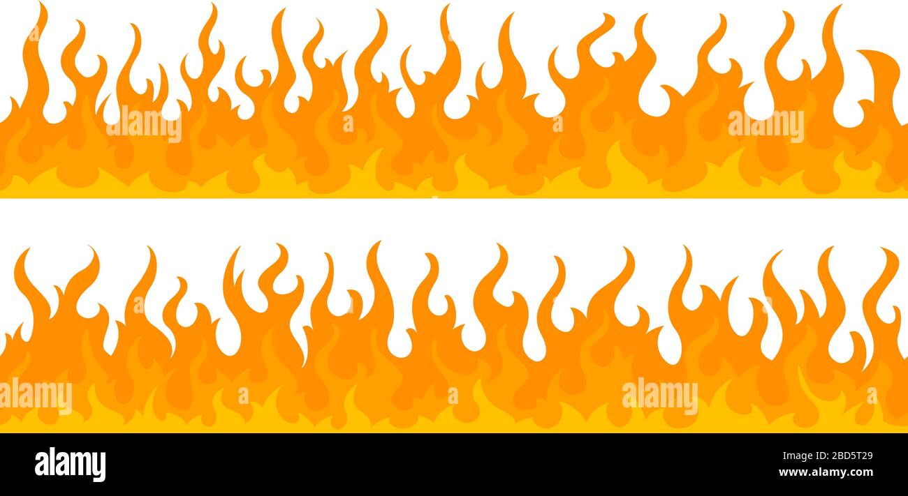 Fire flame frame borders Stock Vector Image & Art - Alamy
