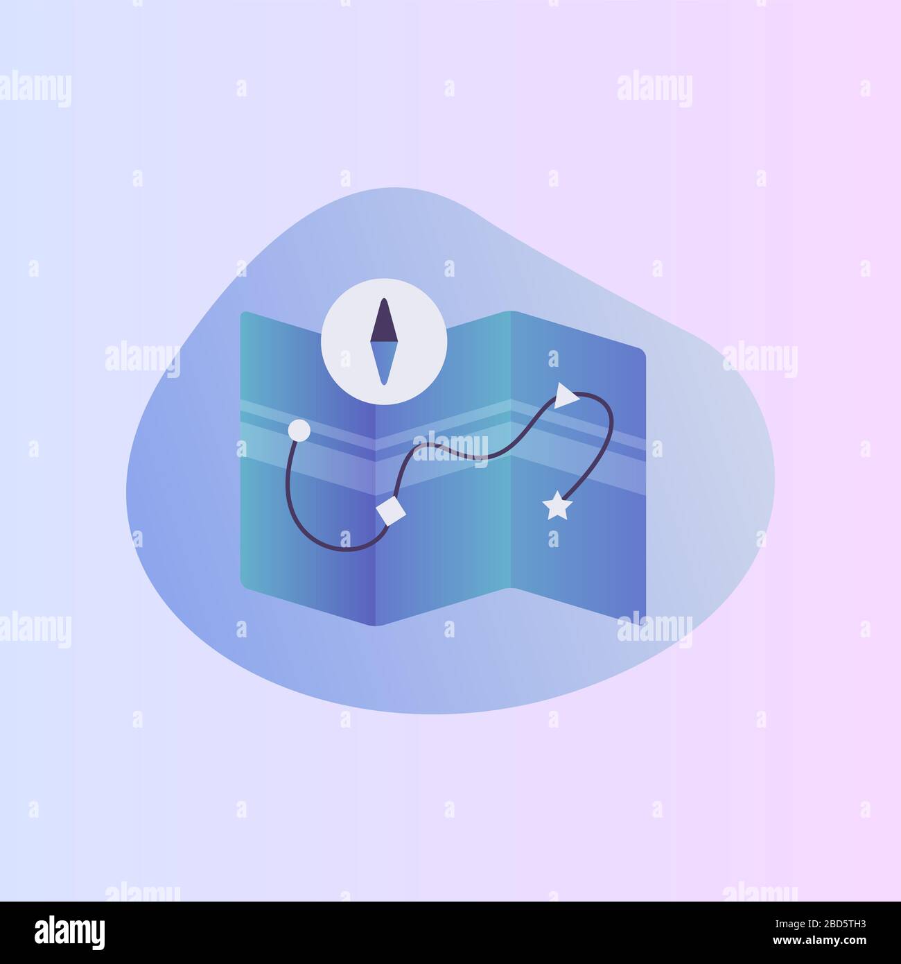 maps route location road map direction icon with modern color full and ...