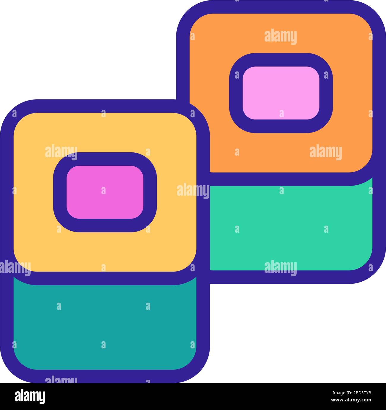 nori sushi icon vector outline illustration Stock Vector Image & Art ...