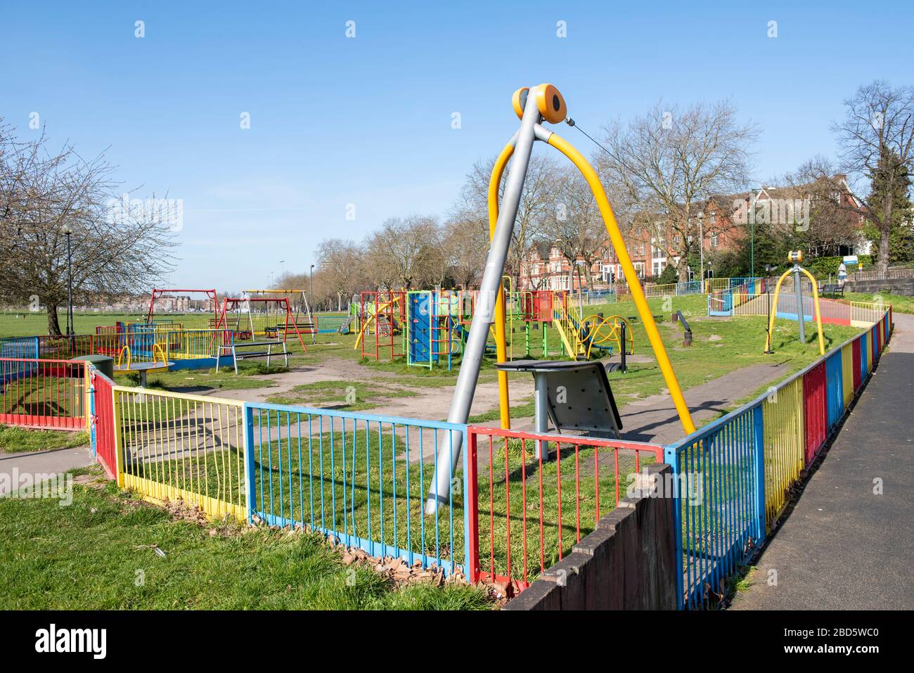 Childrens playground at Forest Recreation Ground, captured during the ...