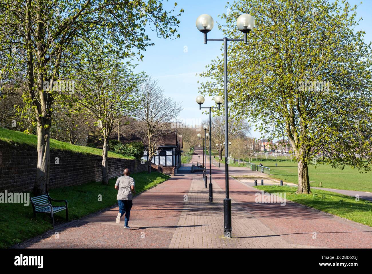 Sunny spring day at Forest Recreation Ground, captured during the Covid ...