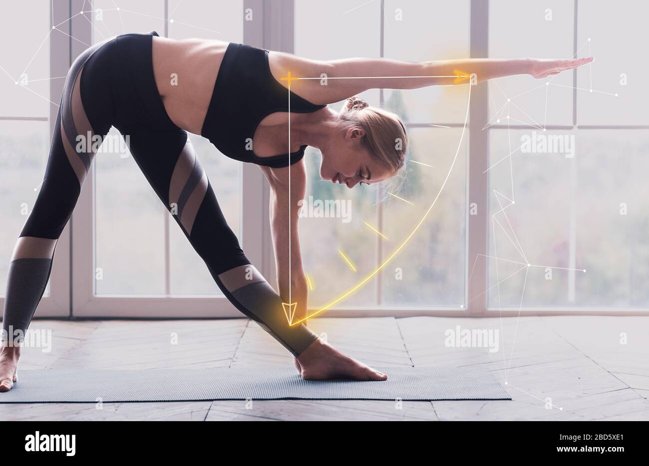 Pose triangle hi-res stock photography and images - Alamy