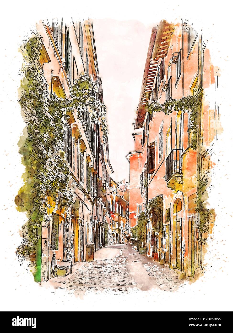 Ancient cityscape in italy hi-res stock photography and images - Alamy