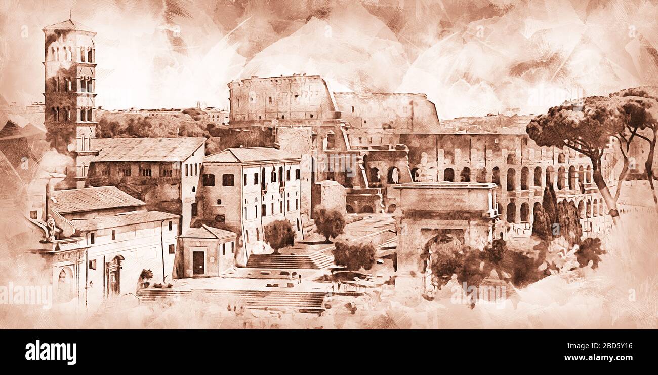 Ancient rome imperial rome hi-res stock photography and images - Alamy