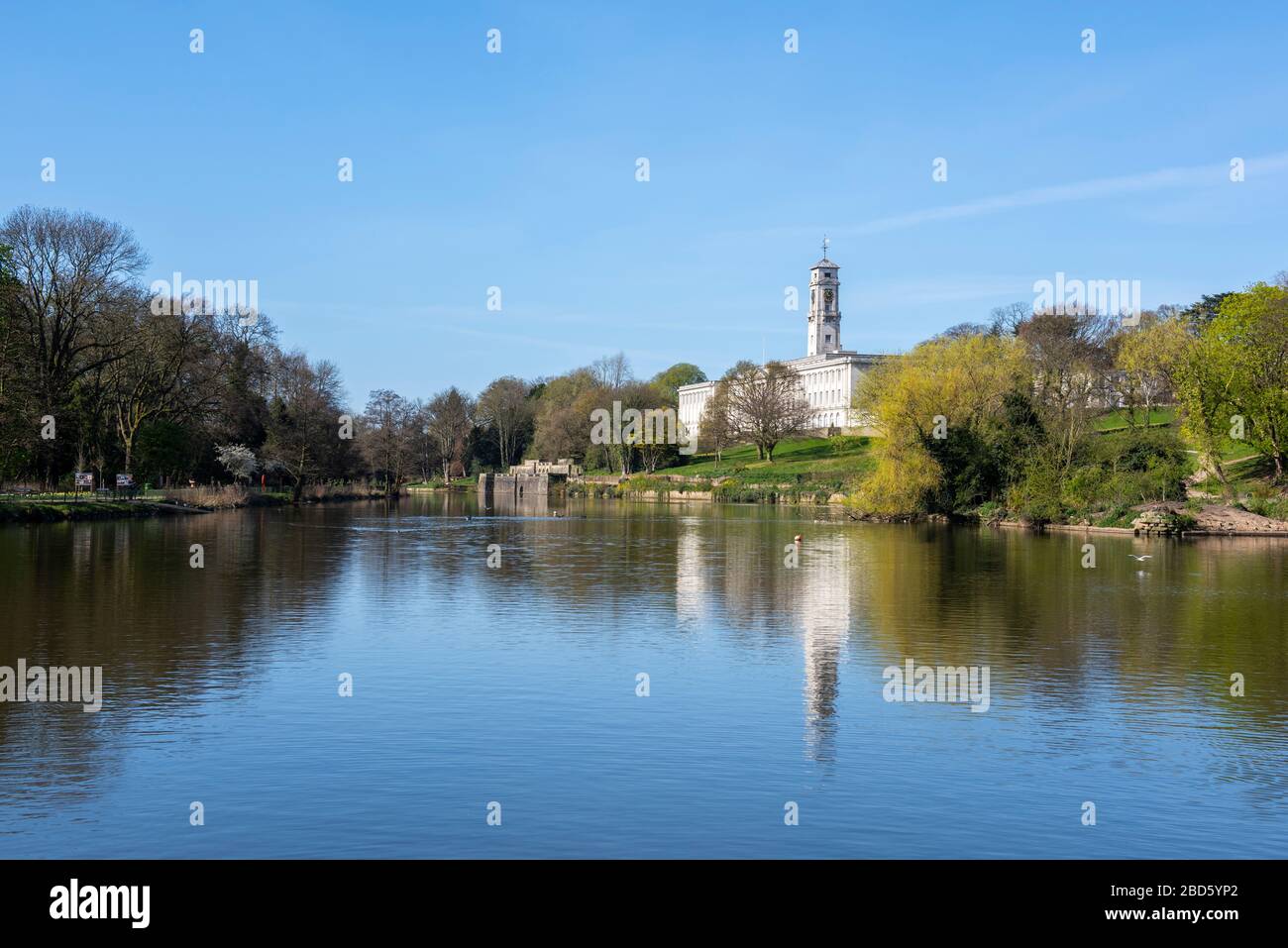 Sunny spring day at Highfields University Park, captured during the ...