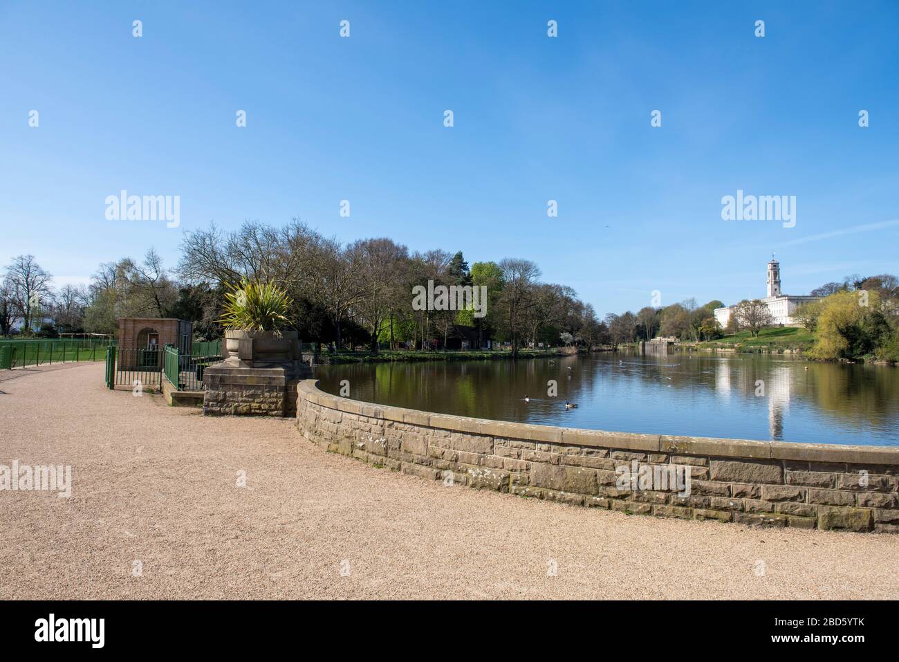 Sunny spring day at Highfields University Park, captured during the ...