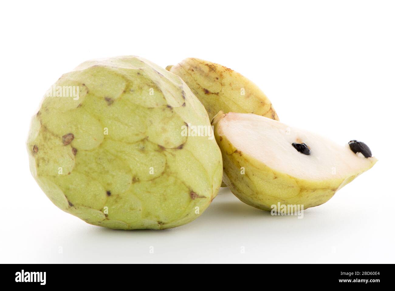 Fresh Custard Apple isolated on white background Stock Photo - Alamy