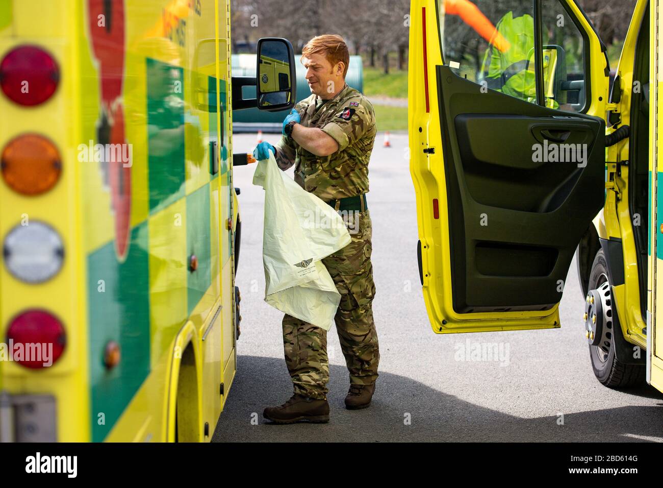 Battle against covid 19 sennybridge training camp hi-res stock ...