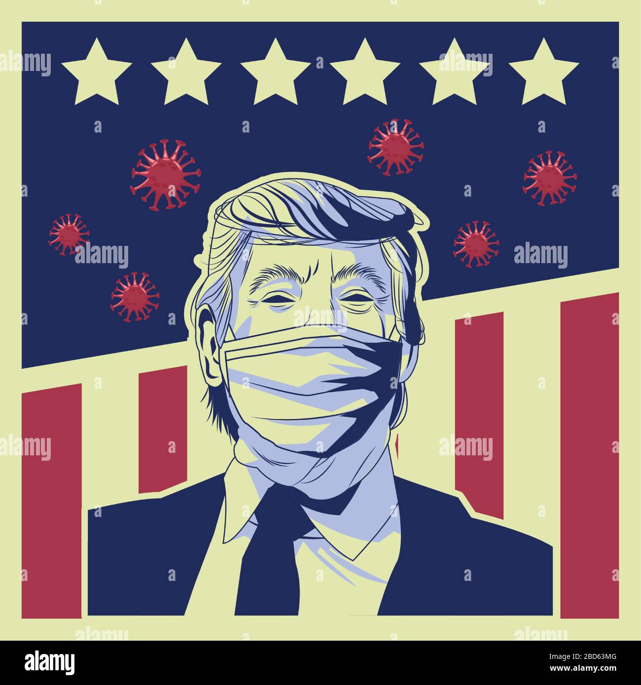 President mask Stock Vector Images - Alamy