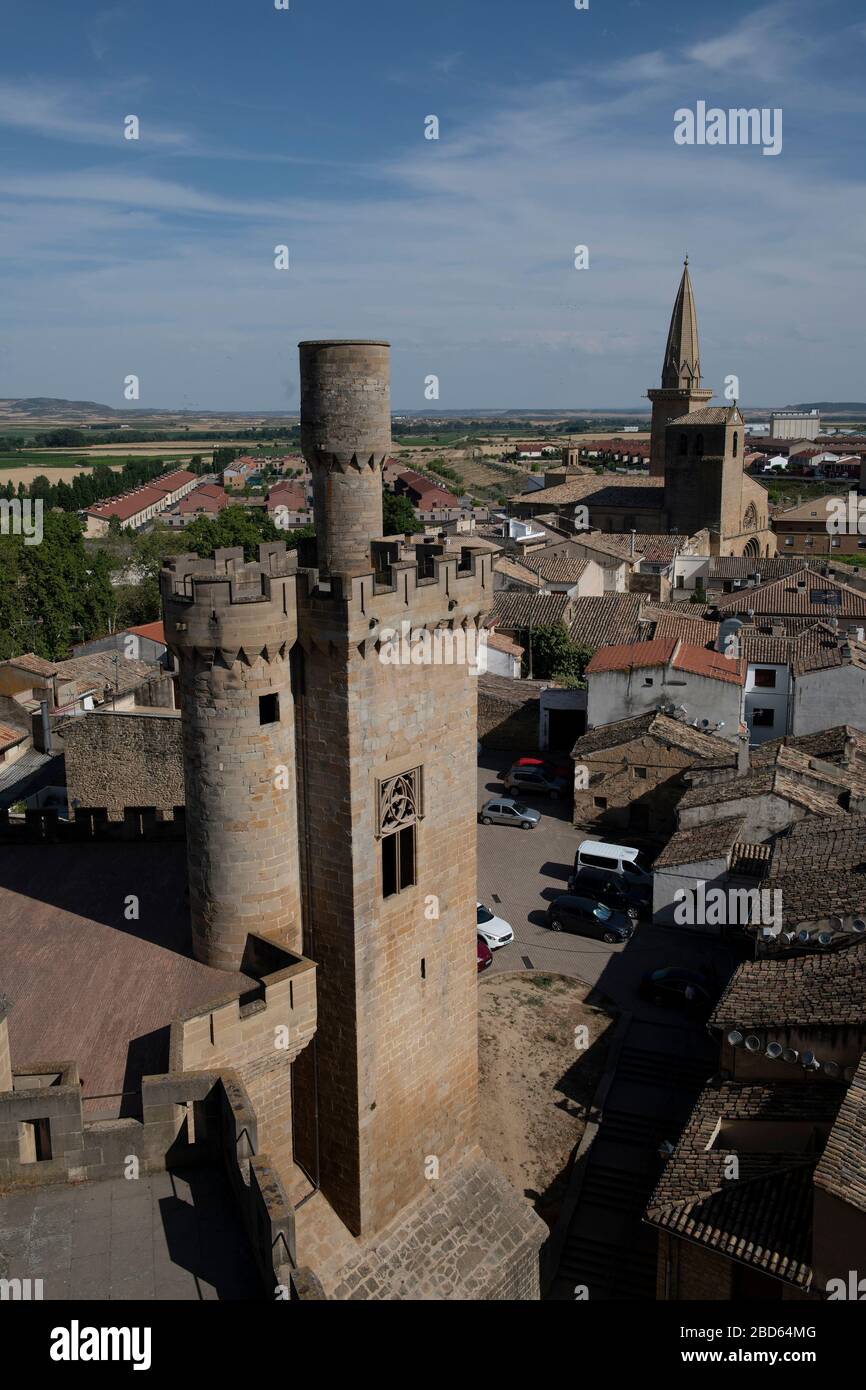 Palace of the kings of navarre of olite hi-res stock photography and ...