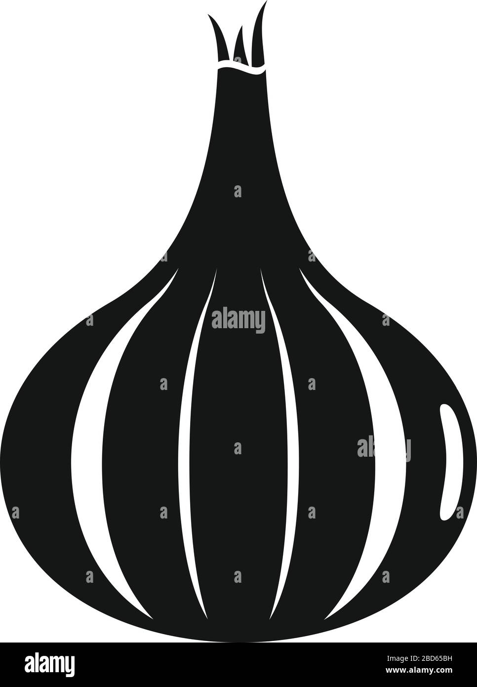 Fresh onion icon. Simple illustration of fresh onion vector icon for ...