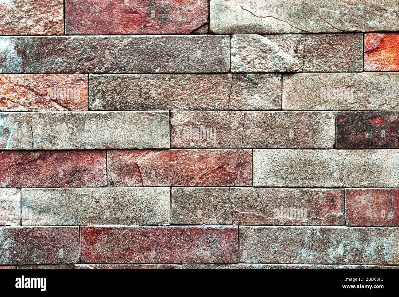 Color stone wall, background, texture, rectangular natural stones of ...