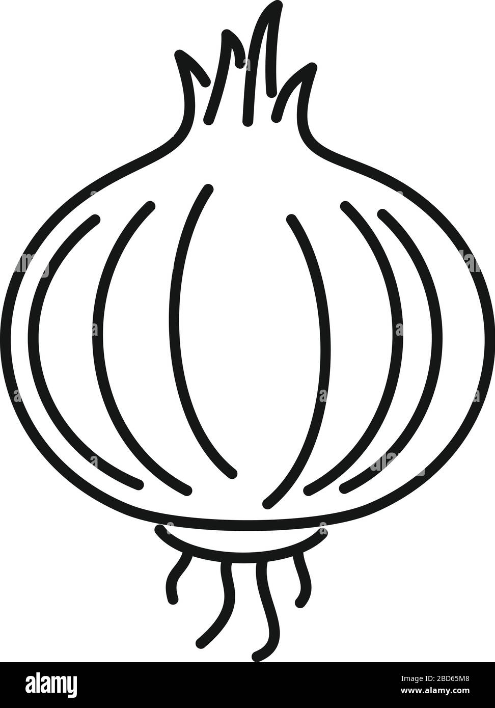 Onion bulb icon. Outline onion bulb vector icon for web design isolated ...