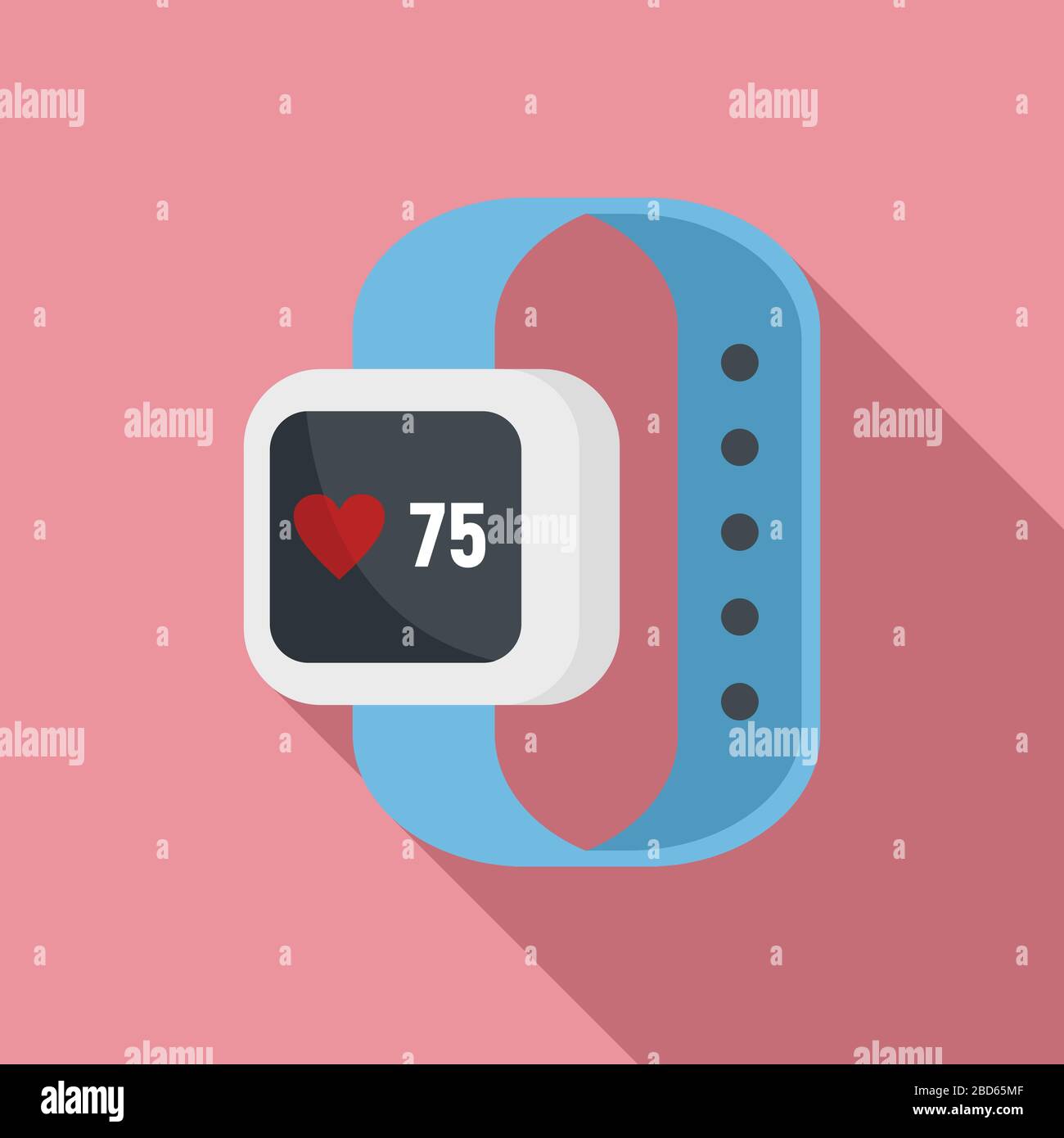 Smartwatch icon. Flat illustration of smartwatch vector icon for web ...