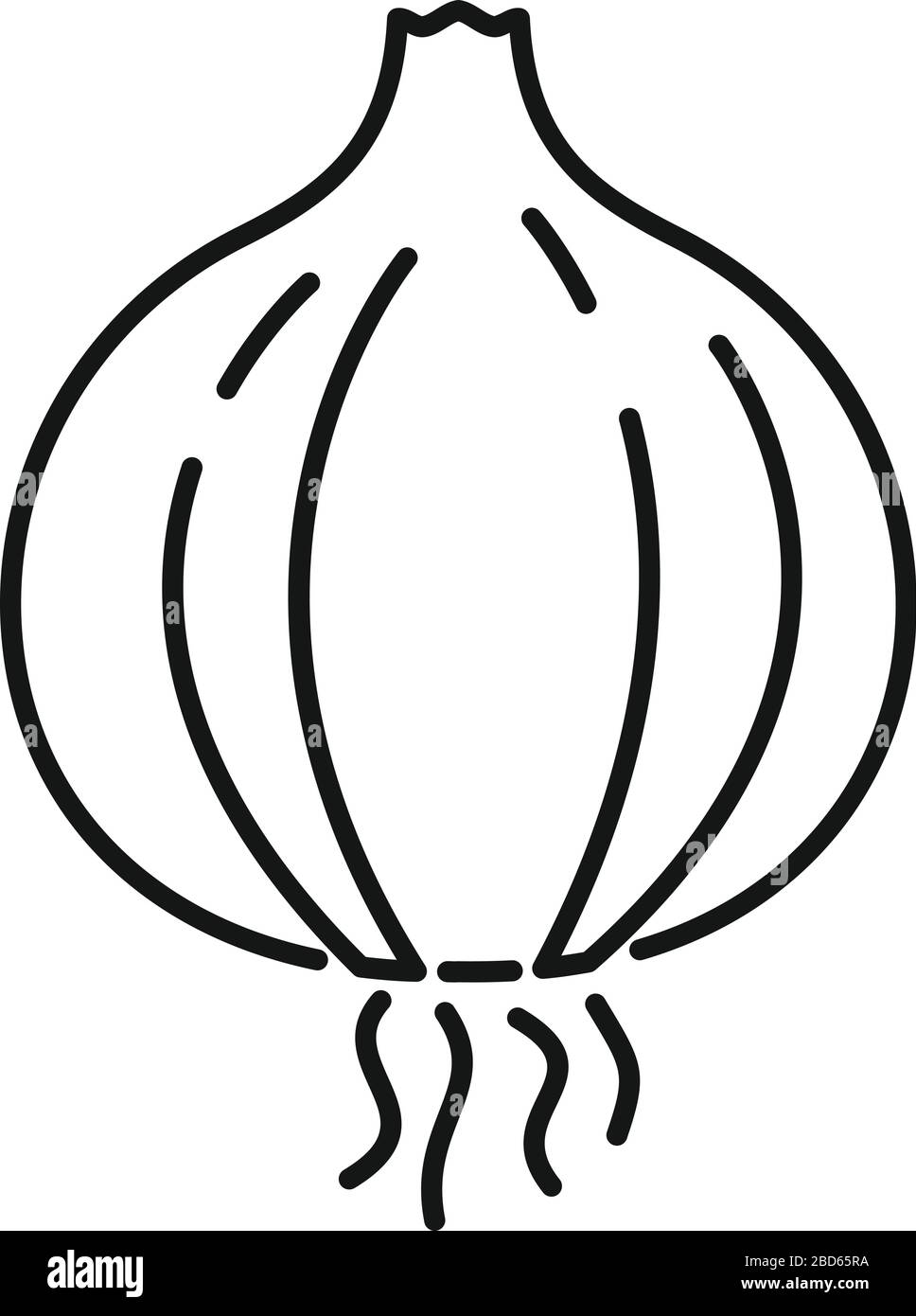 Farm onion icon. Outline farm onion vector icon for web design isolated ...