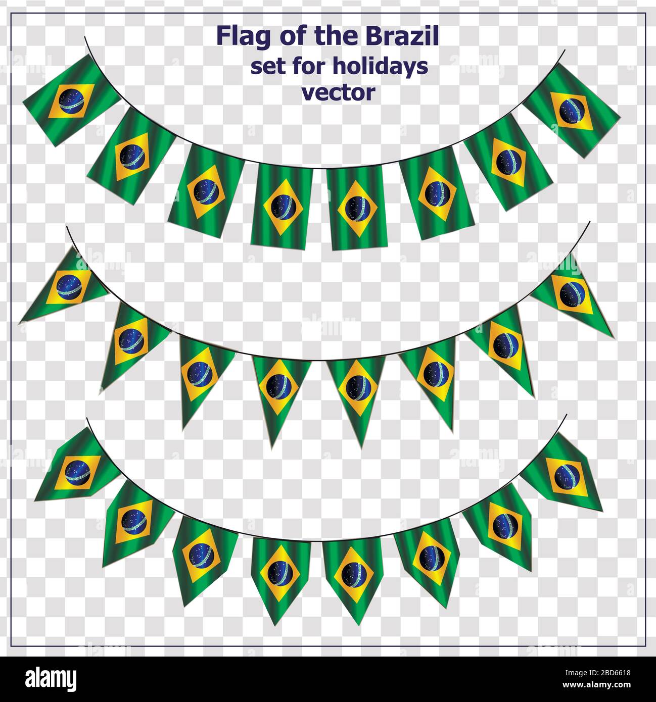 Set for holidays with flag of Brazil. Happy Brazil day background ...