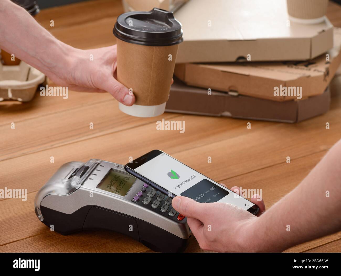 Giving coffee hi-res stock photography and images - Alamy