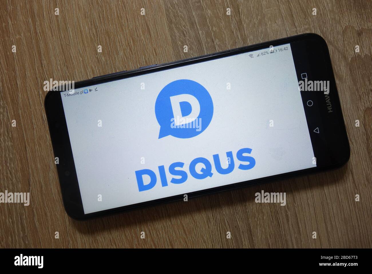 Disqus logo displayed on smartphone Stock Photo - Alamy