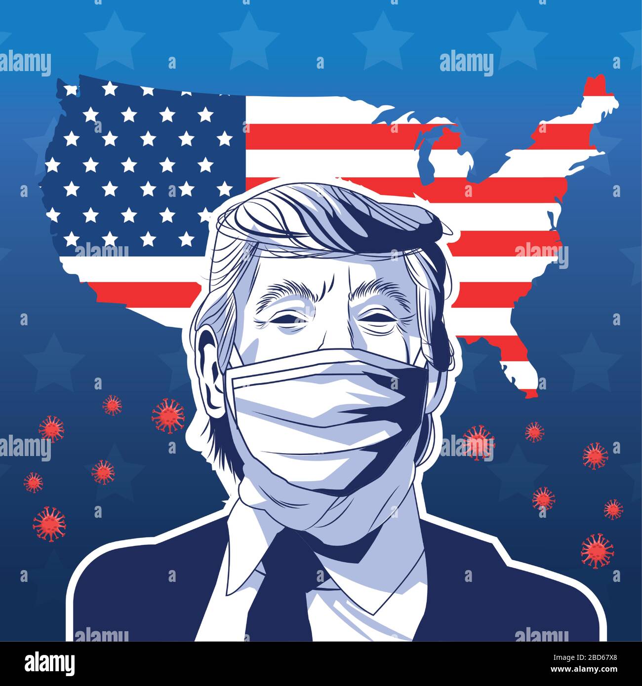 President mask Stock Vector Images - Alamy