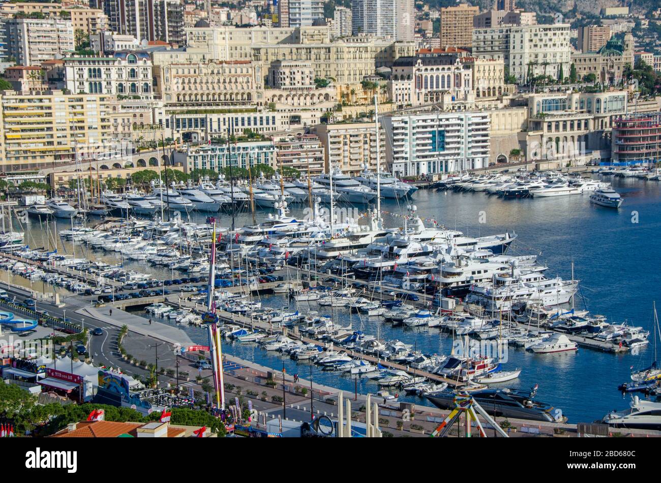 Monaco Harbour View Stock Photo - Alamy