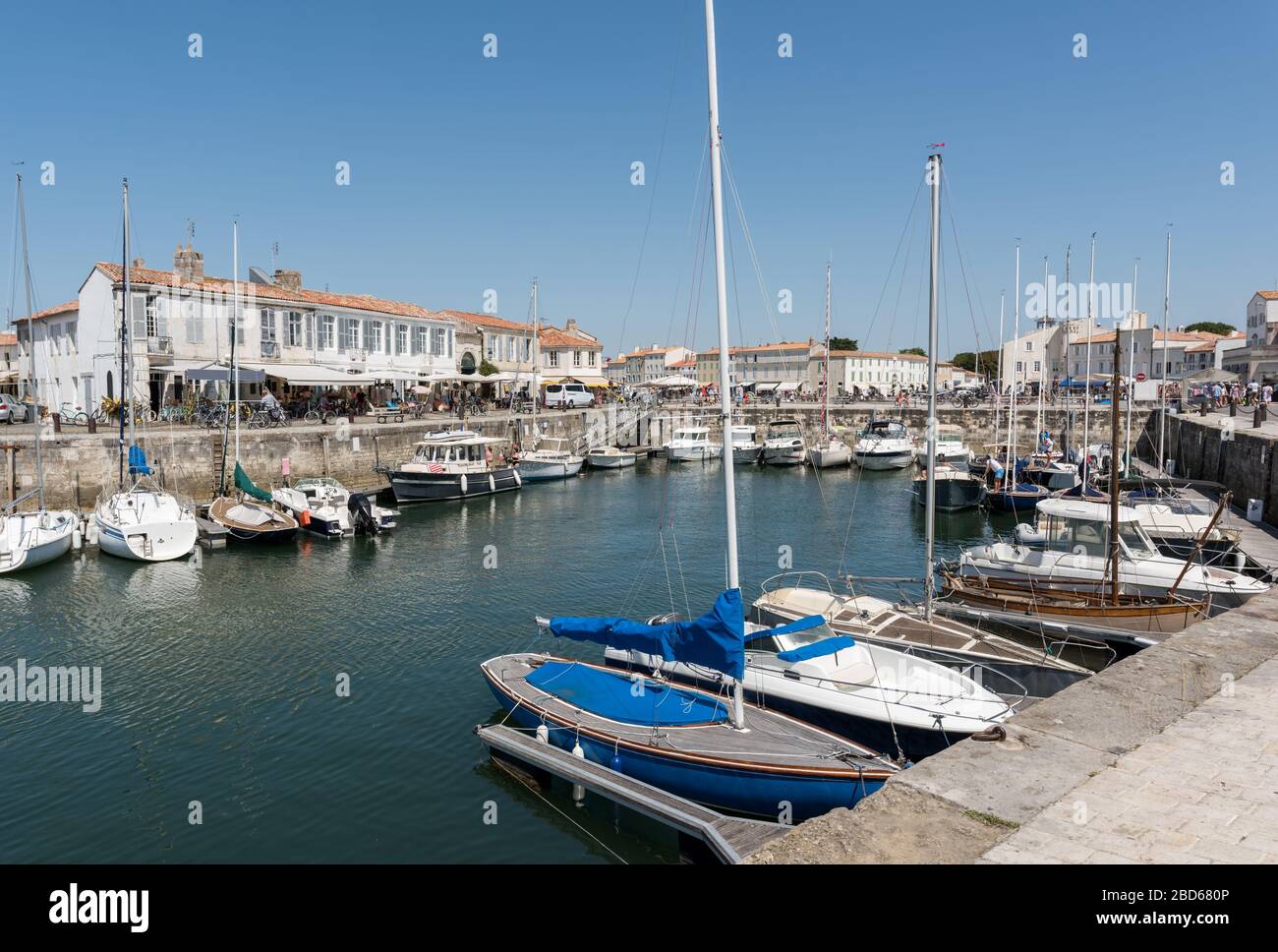 Isle of Re (France), the port of Saint Martin Stock Photo - Alamy