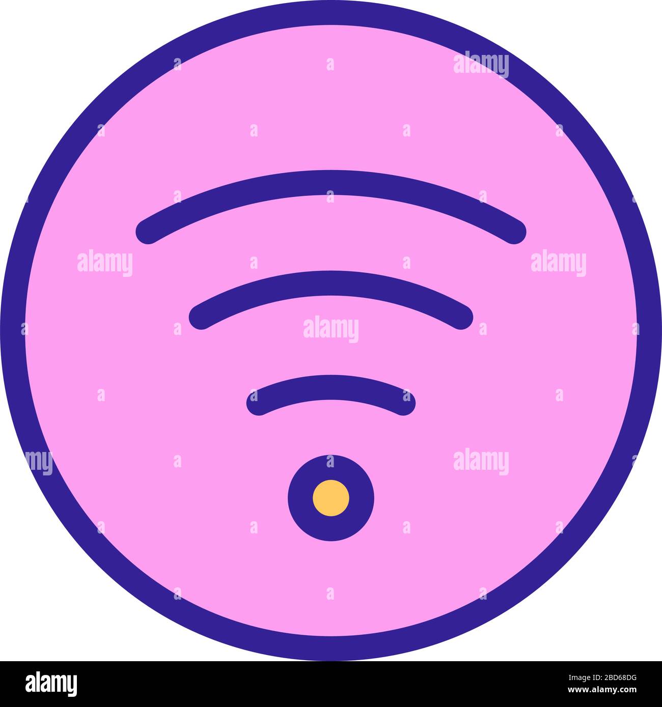 Internet wireless icon vector outline illustration Stock Vector Image ...