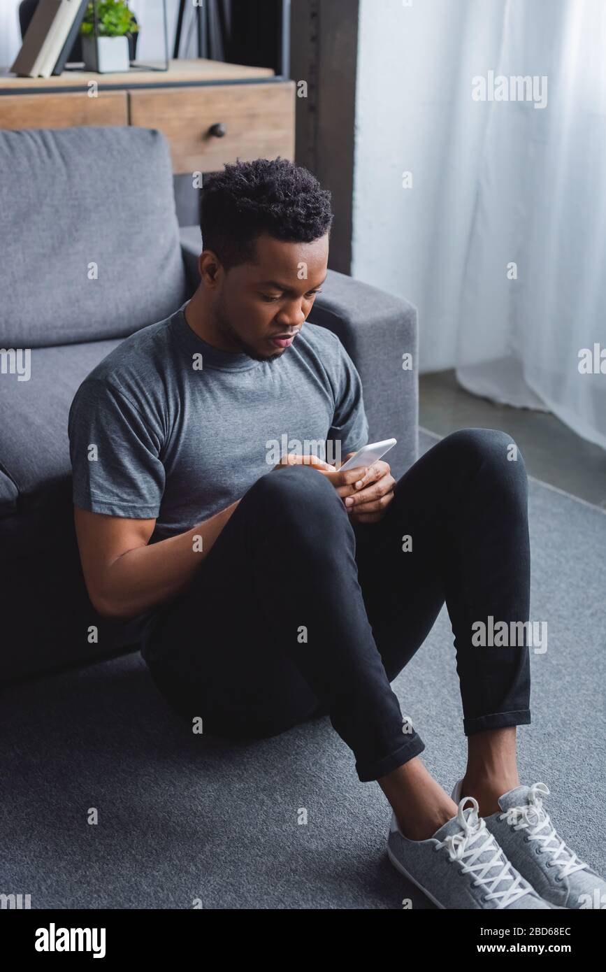 Young stressed african man using hi-res stock photography and images ...