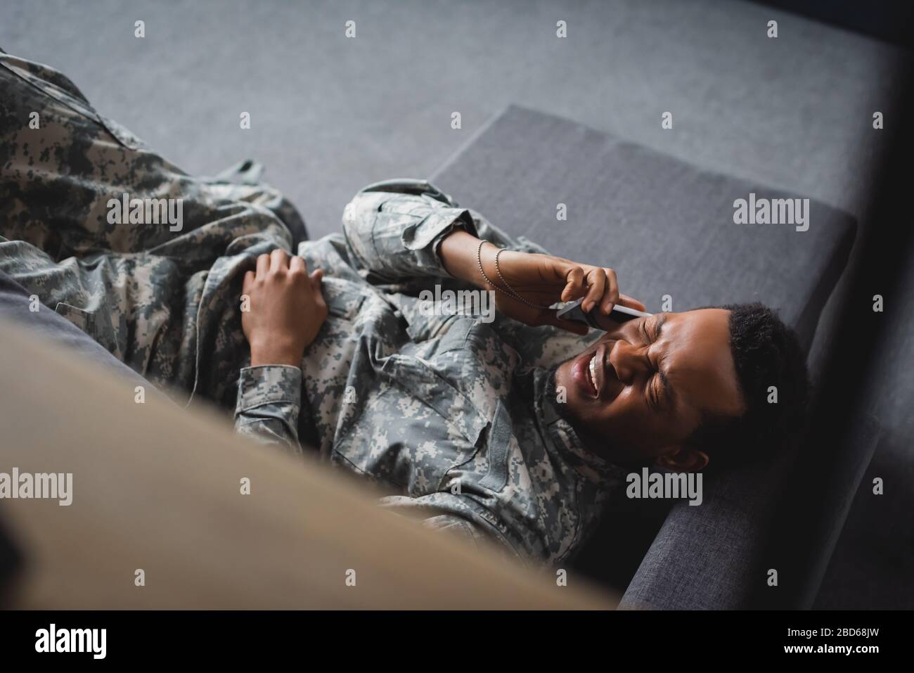 Crying Soldiers Coming Home From War