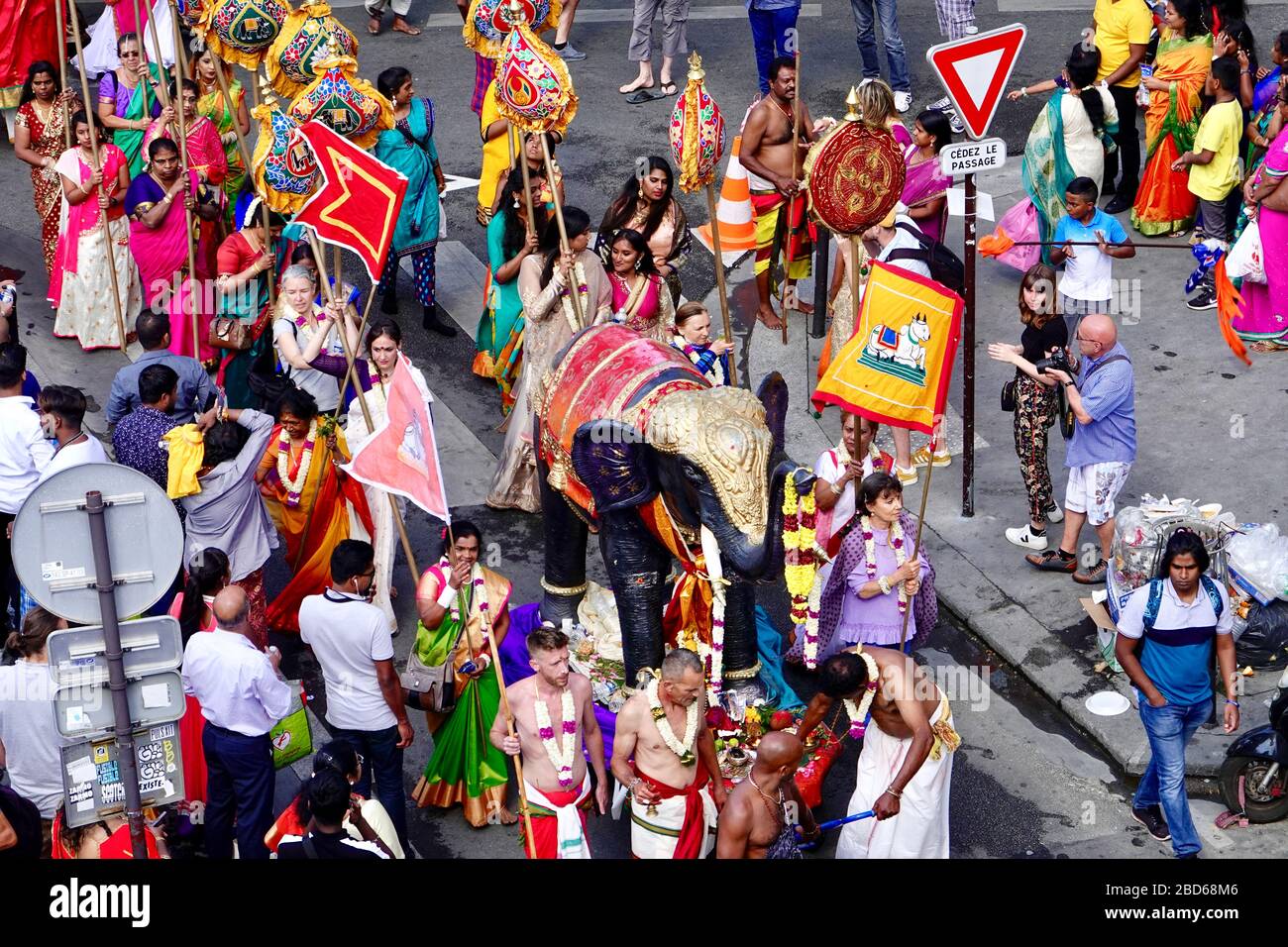 Ganesh Chaturthi, elephant-headed deity, Ganesha, parade, birthday of ...
