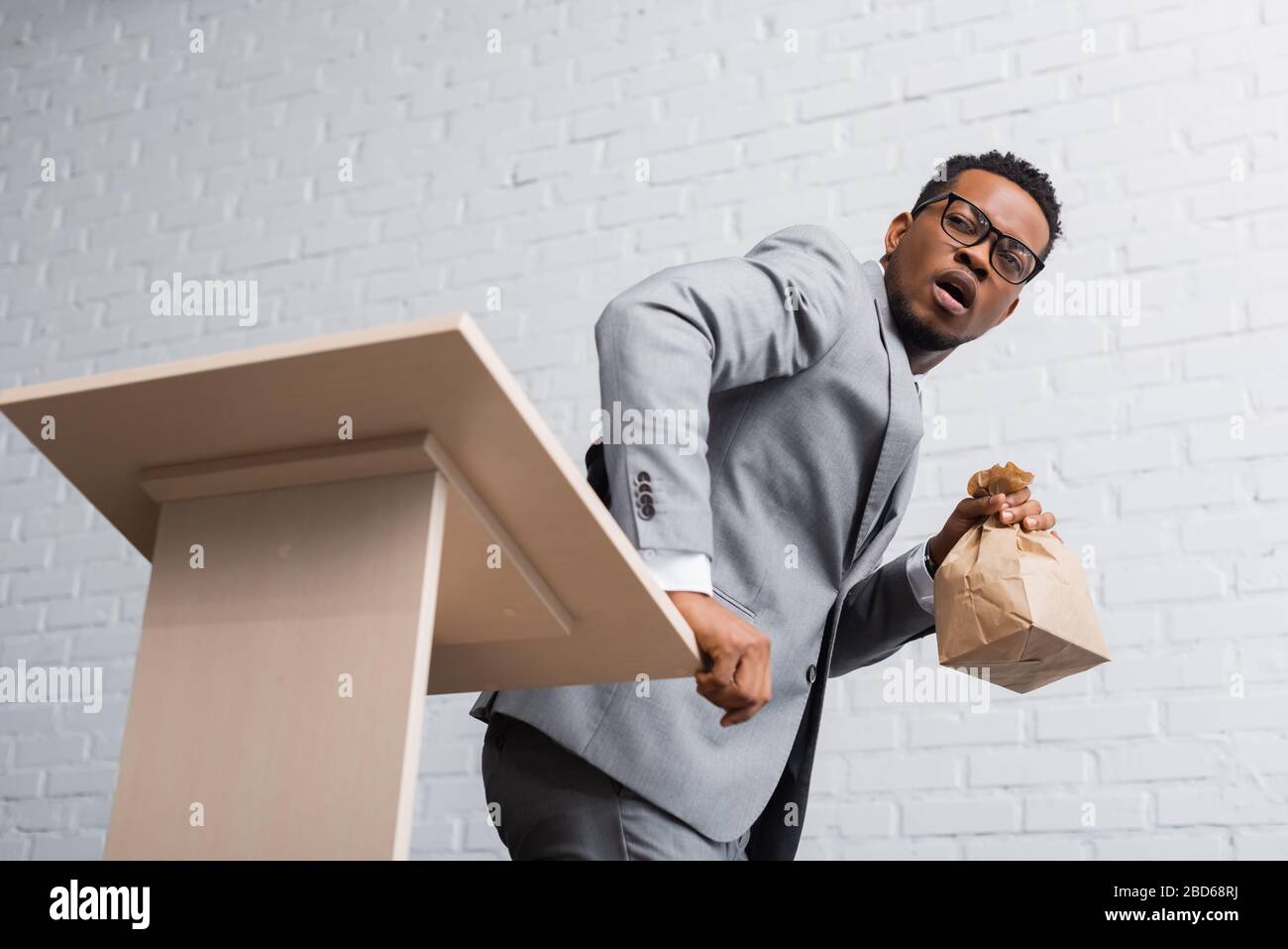 Speaker and audience stress hi-res stock photography and images - Alamy