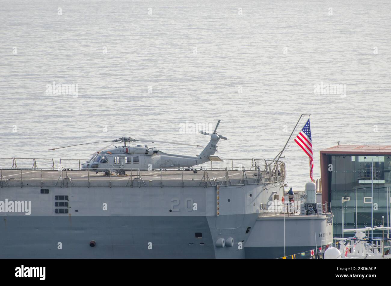 American Warship in Monte Carlo Harbour, Monaco Stock Photo - Alamy