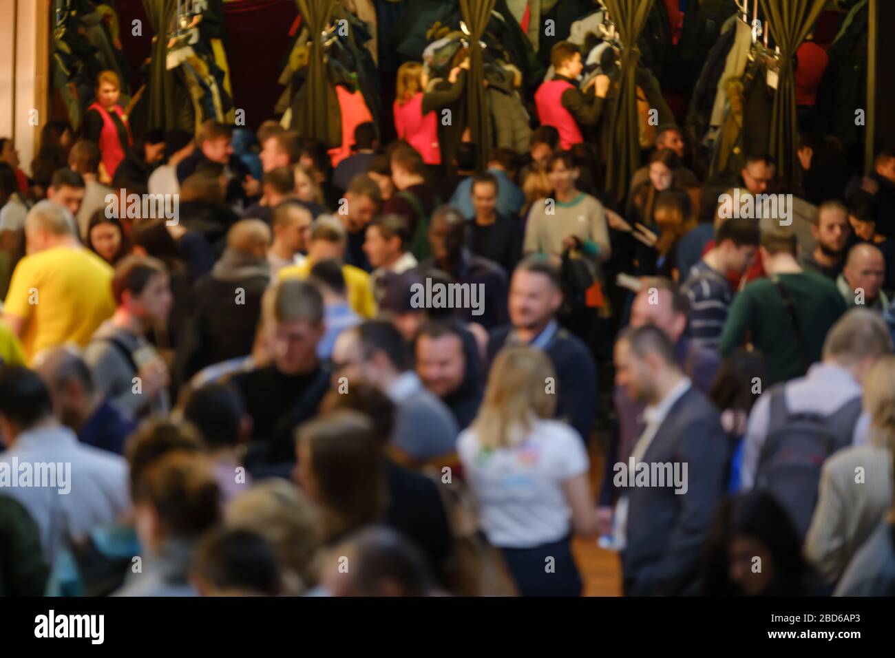 Hall crowd indoor people hi-res stock photography and images - Alamy