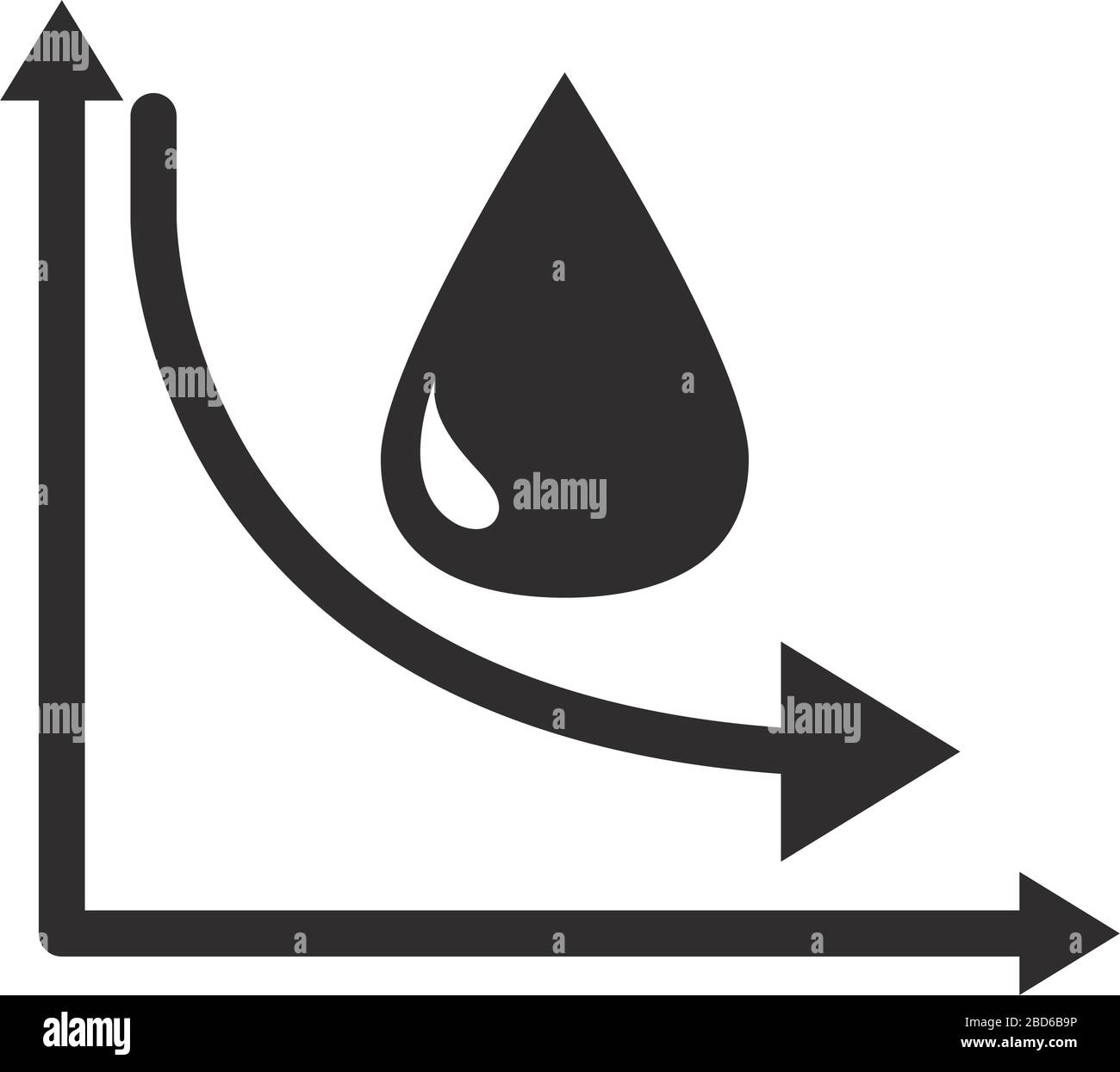 financial chart report downward arrow trade crisis economy, oil price ...