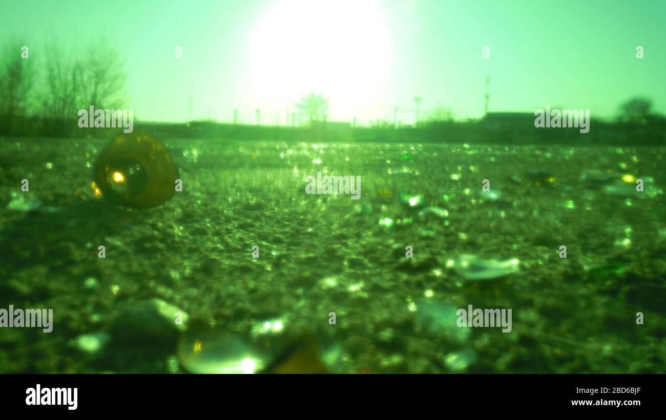 Glass shards beer bottles hi-res stock photography and images - Alamy