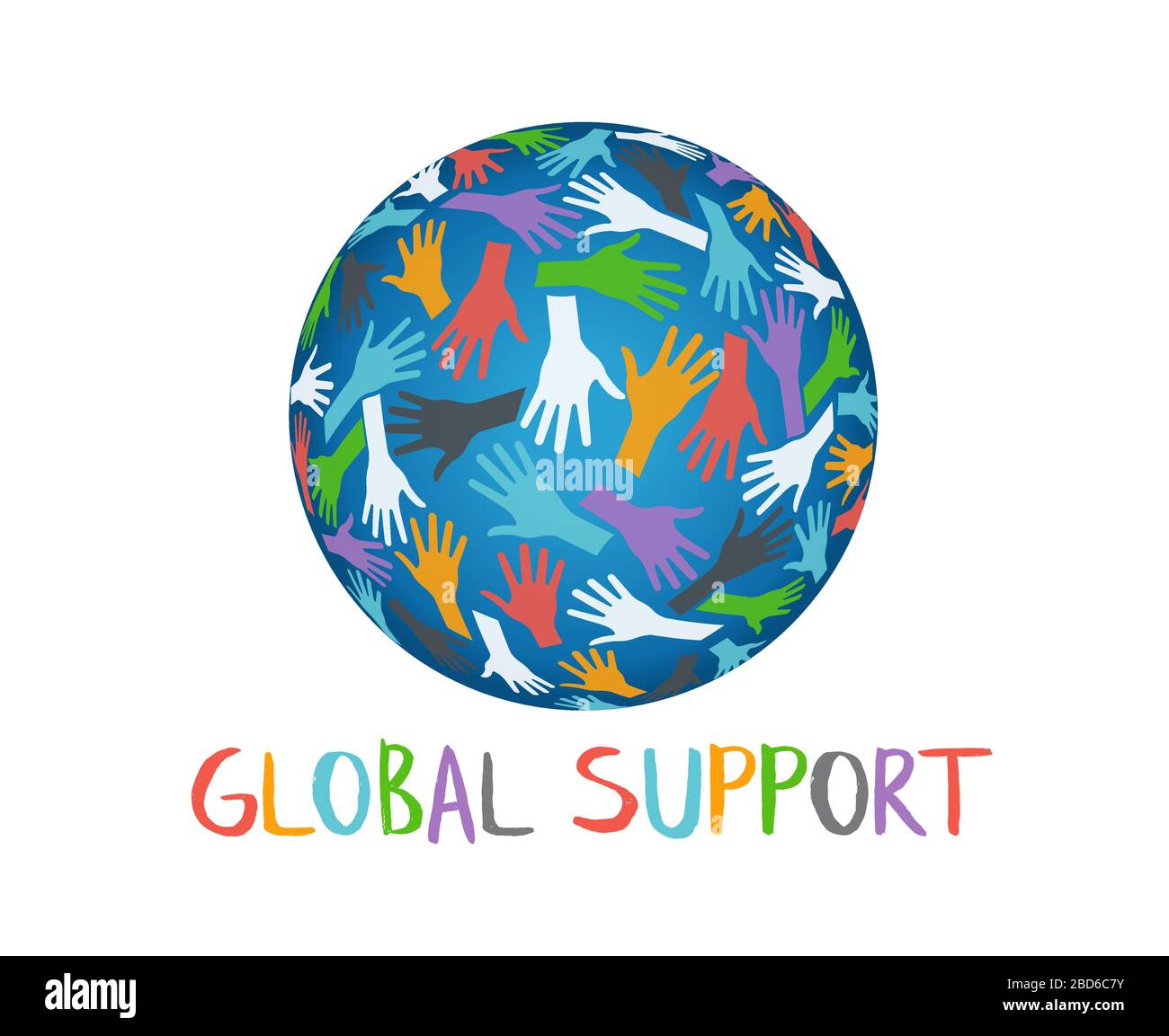 World helping icon Cut Out Stock Images & Pictures - Alamy