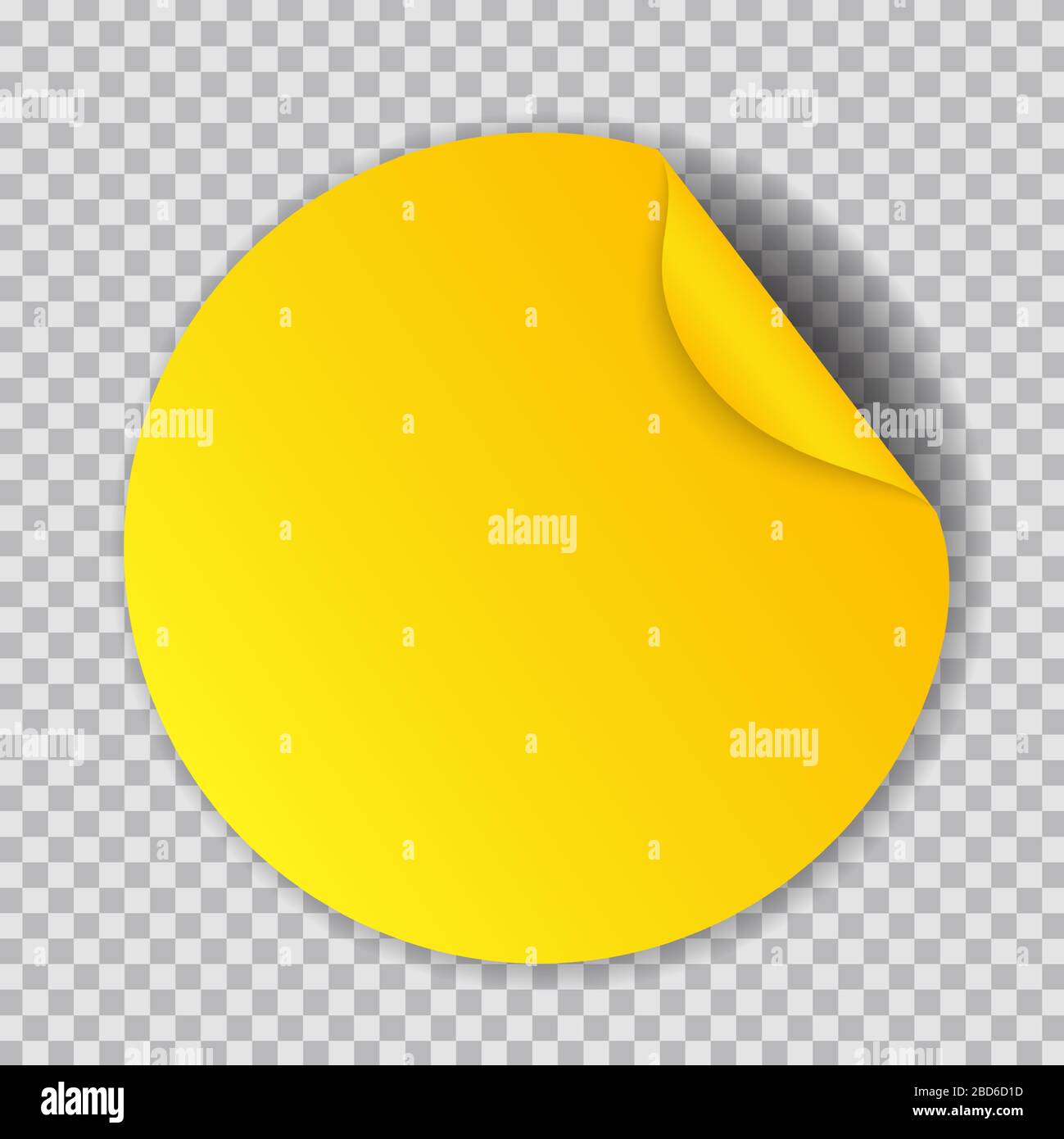 Abstract Circle Sticker on Transparent Background Vector Illustration ...