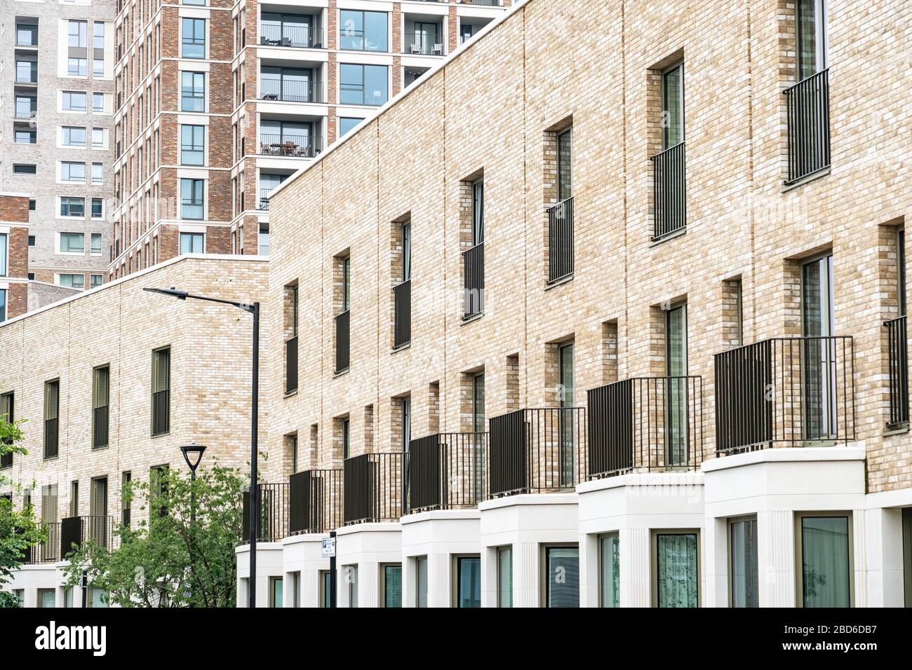 Newly built housing development - Elephant & Castle- London UK Stock ...